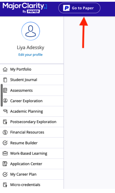 How to access MajorClarity by Paper – Paper